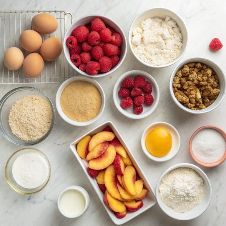 The Ultimate Peach-Raspberry Buckle Recipe. 70 M