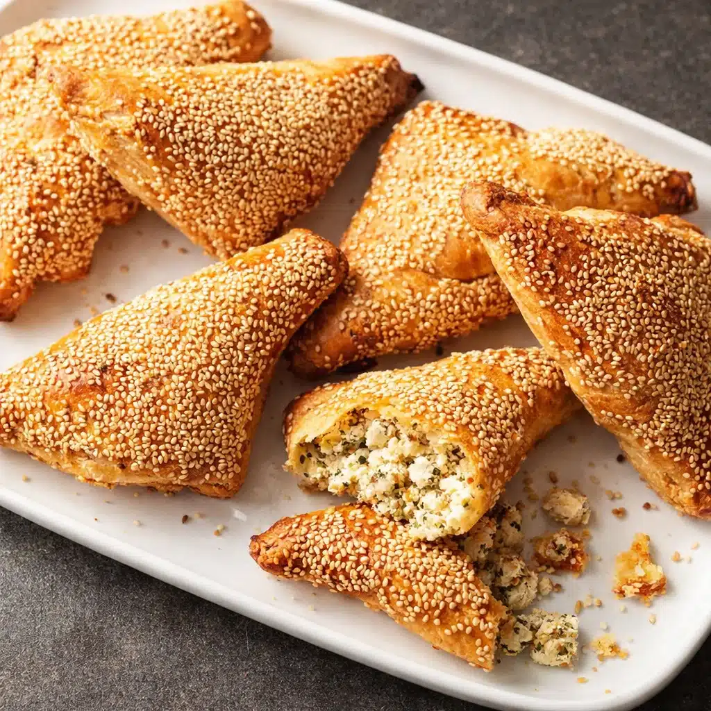 Savory Feta Turnovers – Flaky Puff Pastry Appetizer with Honey