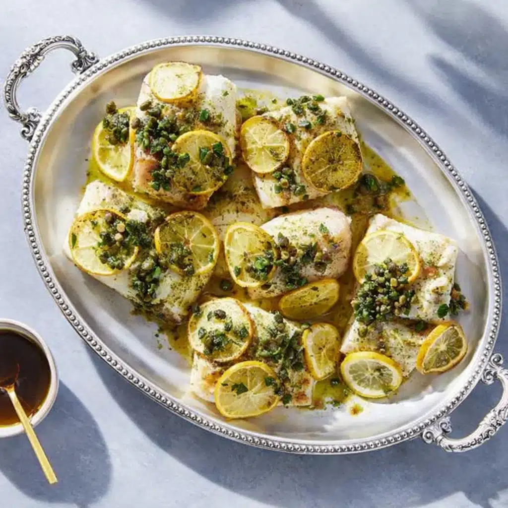 Easy Roasted Lemony Fish With Brown Butter