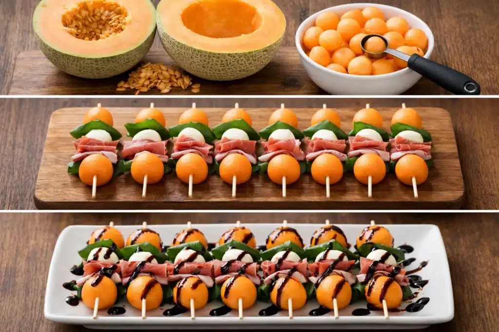 Melon Prosciutto Skewers – Easy Elegant Party Appetizer